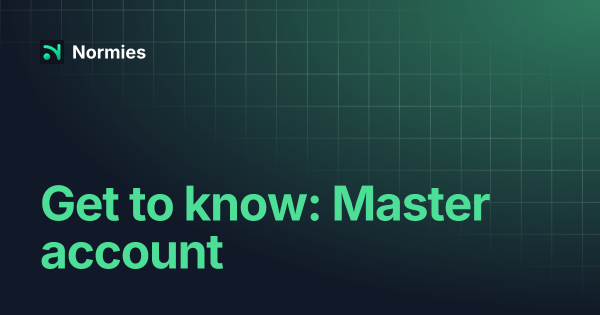 Get to know: Master account | Normies